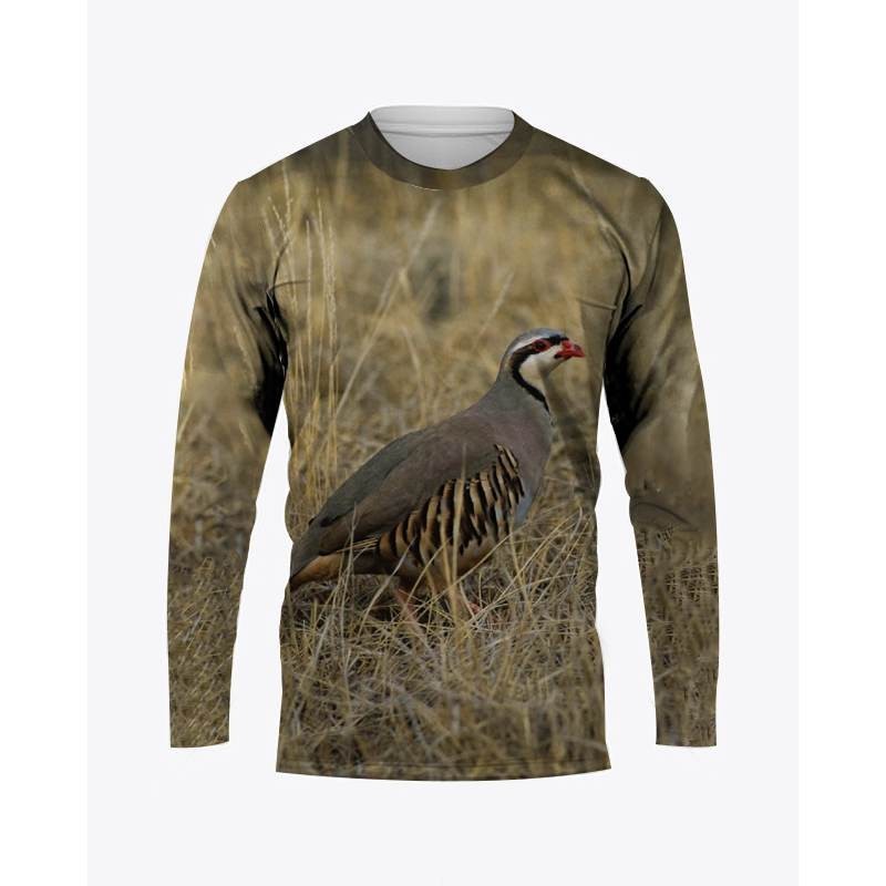 Camouflage Hunting Animals T-Shirts Quail 3D Print Men Women Long ...
