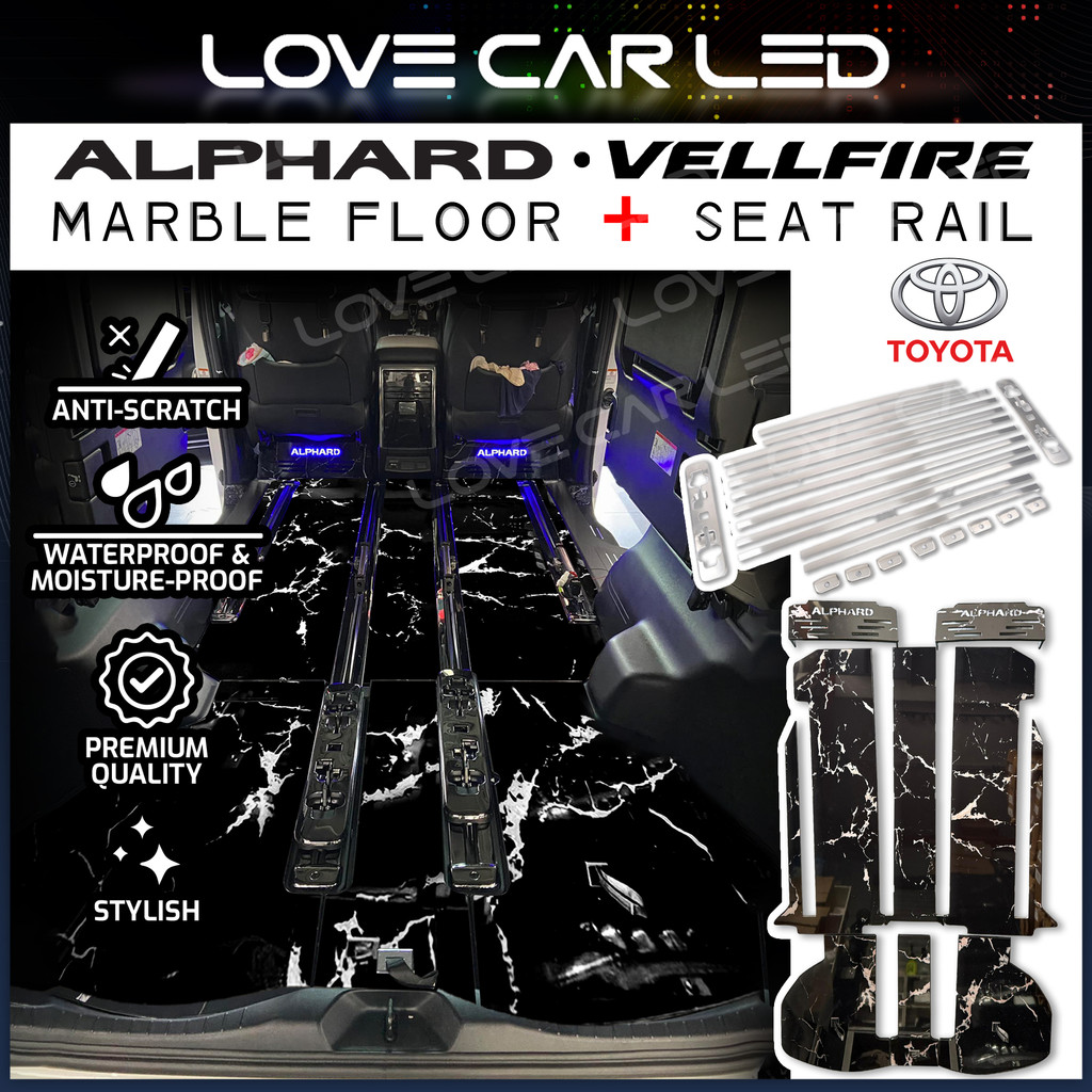Toyota Alphard Vellfire 2015-2024 Ah30 Ah40 Matte Black Marble Laminate ...