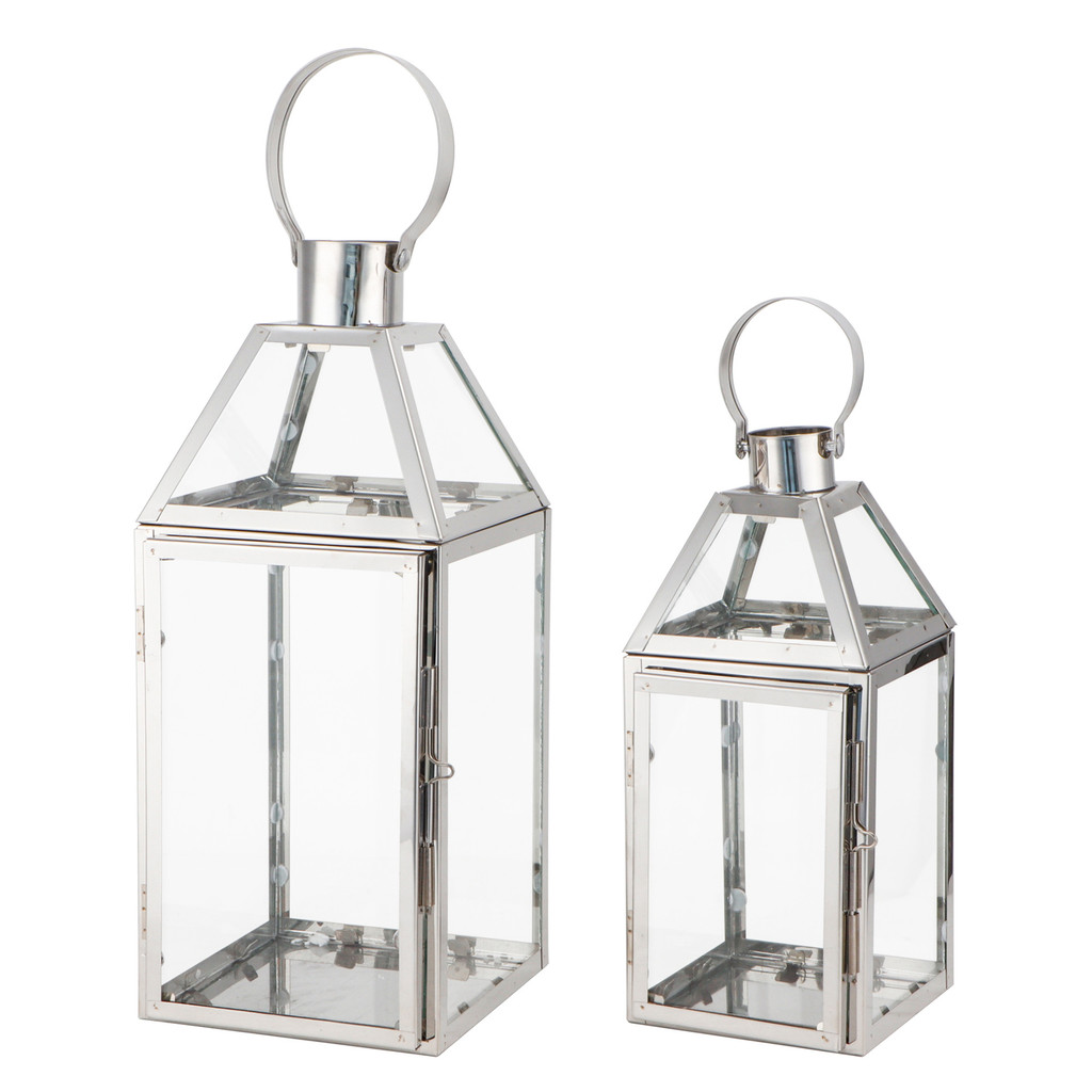 Metal Wind Lamp Stainless Steel Candle Holder Golden Glass Lantern ...