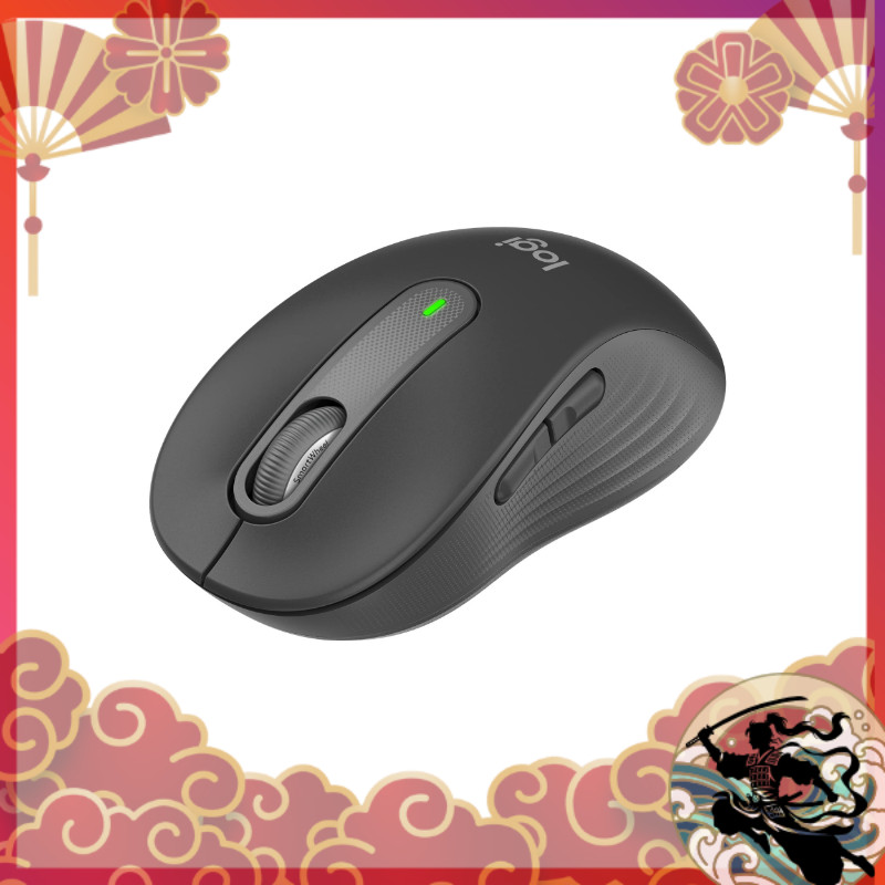 Logitech Signature M650MGR Wireless Mouse Silent Graphite Bluetooth ...