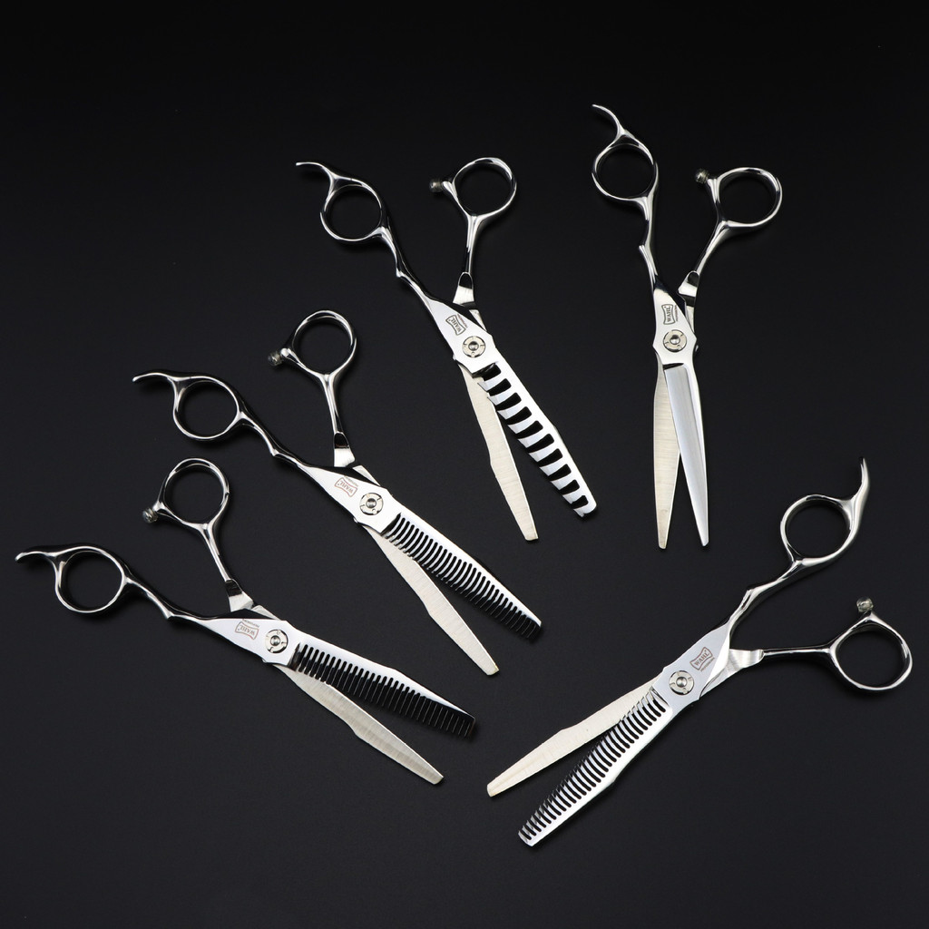 6.0-inch hair scissors teeth, deer horn teeth, scarless teeth, V-shaped ...