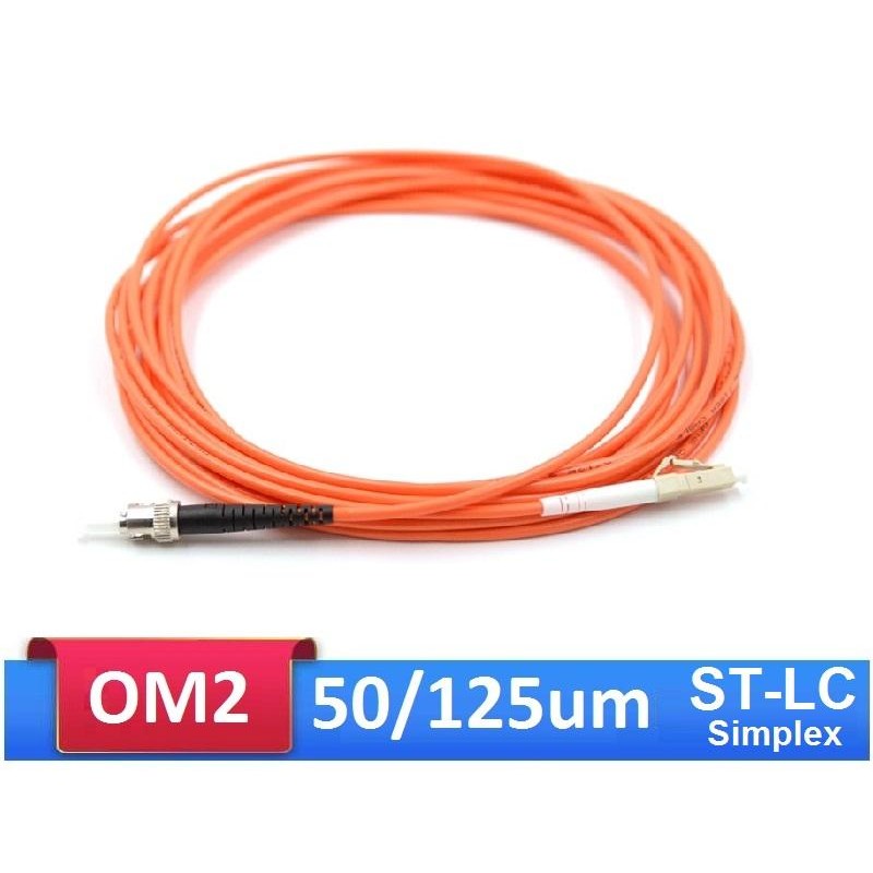 ST LC / LC ST simplex patchcord fiber optic OM2 multimode 1 meter ...