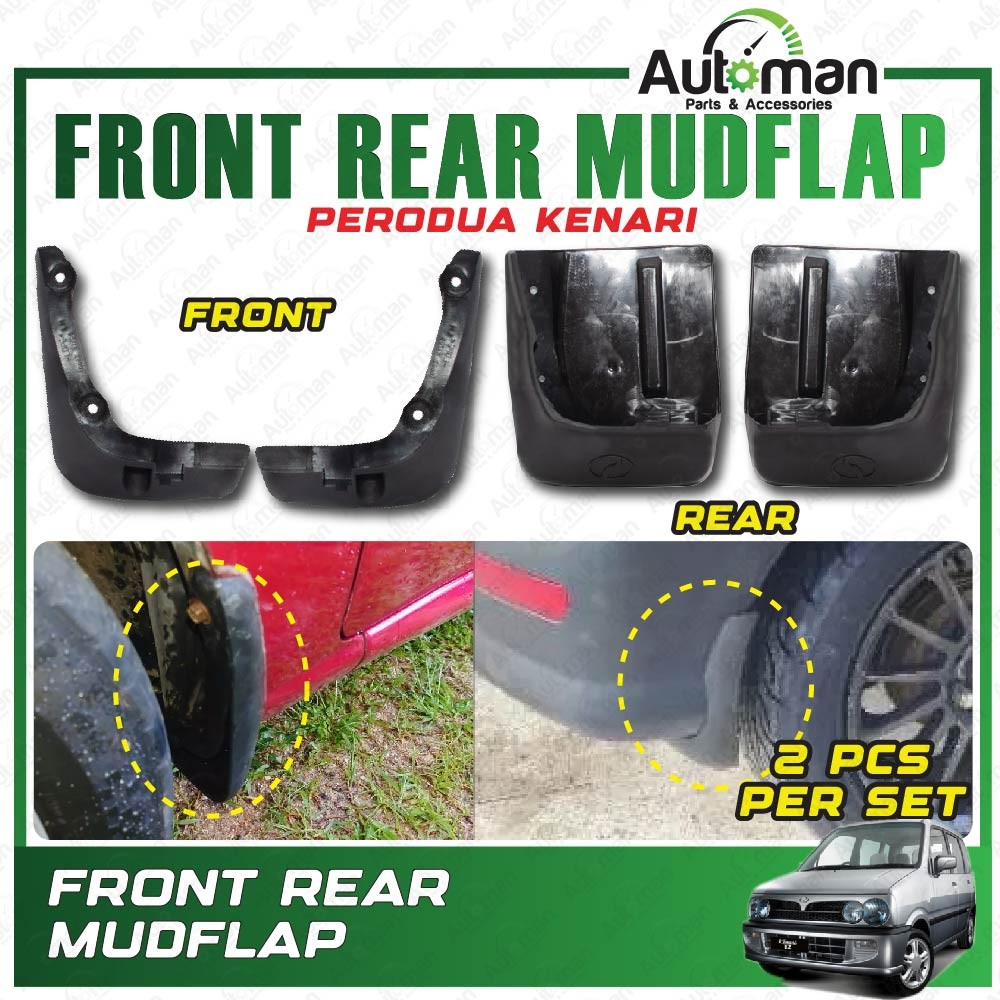 Perodua Kenari Mudflap Soft Rubber Mud Guard Fender Splash Guard Front ...