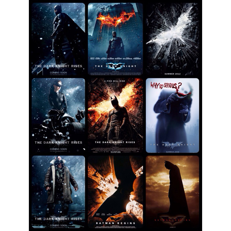 Batman Christopher Nolan 12.5 X 18.5 Inch Movie Poster Sticker | Shopee ...