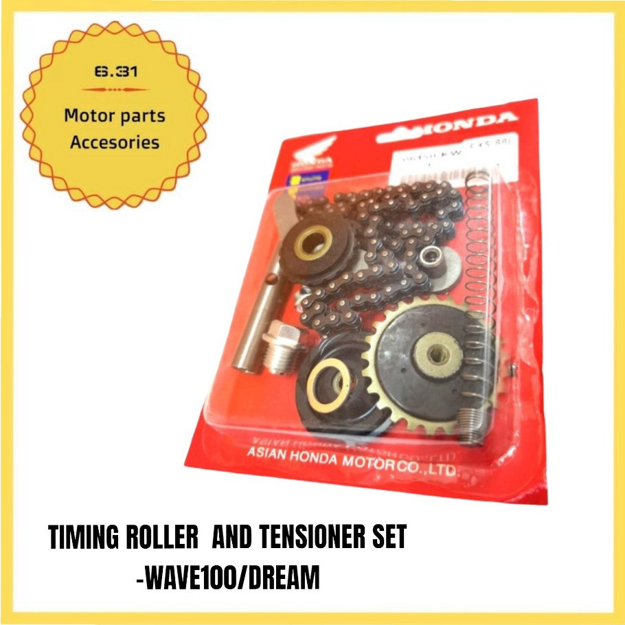 EX5DREAM 11 ITEM TIMING ROLLER SET WITH TIMING CHAIN TENSIONER SHAFT ...