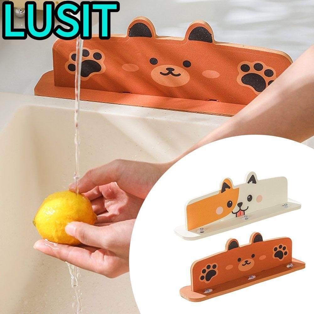 LUSIT Water Baffle Plate, Cartoon Puppy EVA Sink Baffle Splash Guard ...
