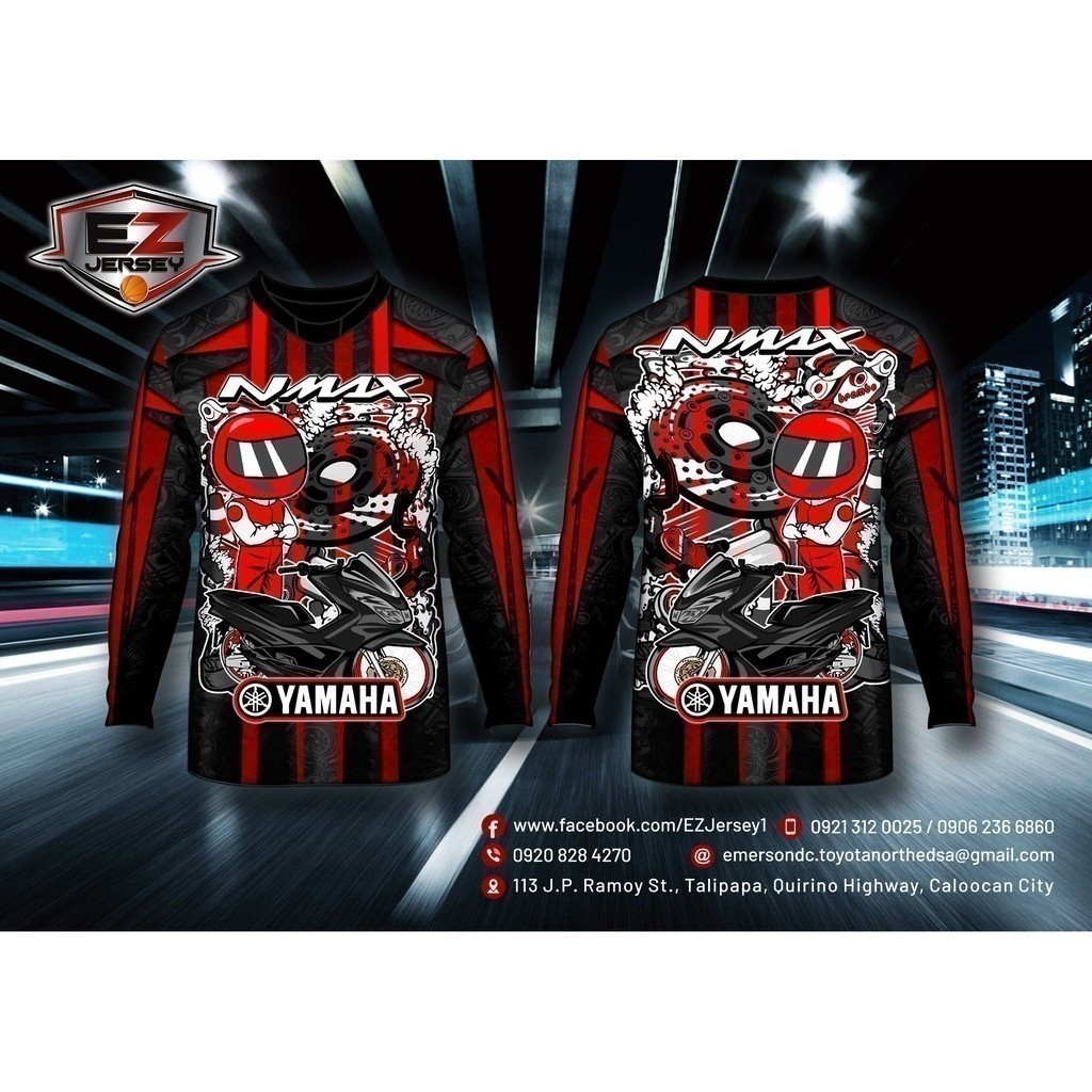 NMAX LongSleeves 2025 Sublimation)3D (Full Jersey Printed Jersey full ...