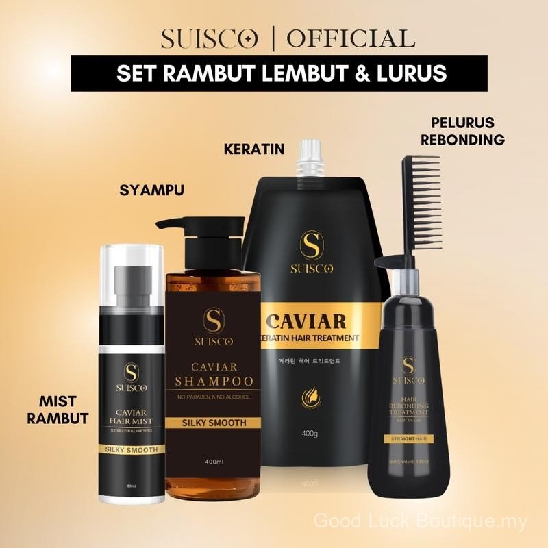 SUISCO | Set Rawatan Kaviar Rambut Lembut dan Lurus | Syampu + Keratin+ ...