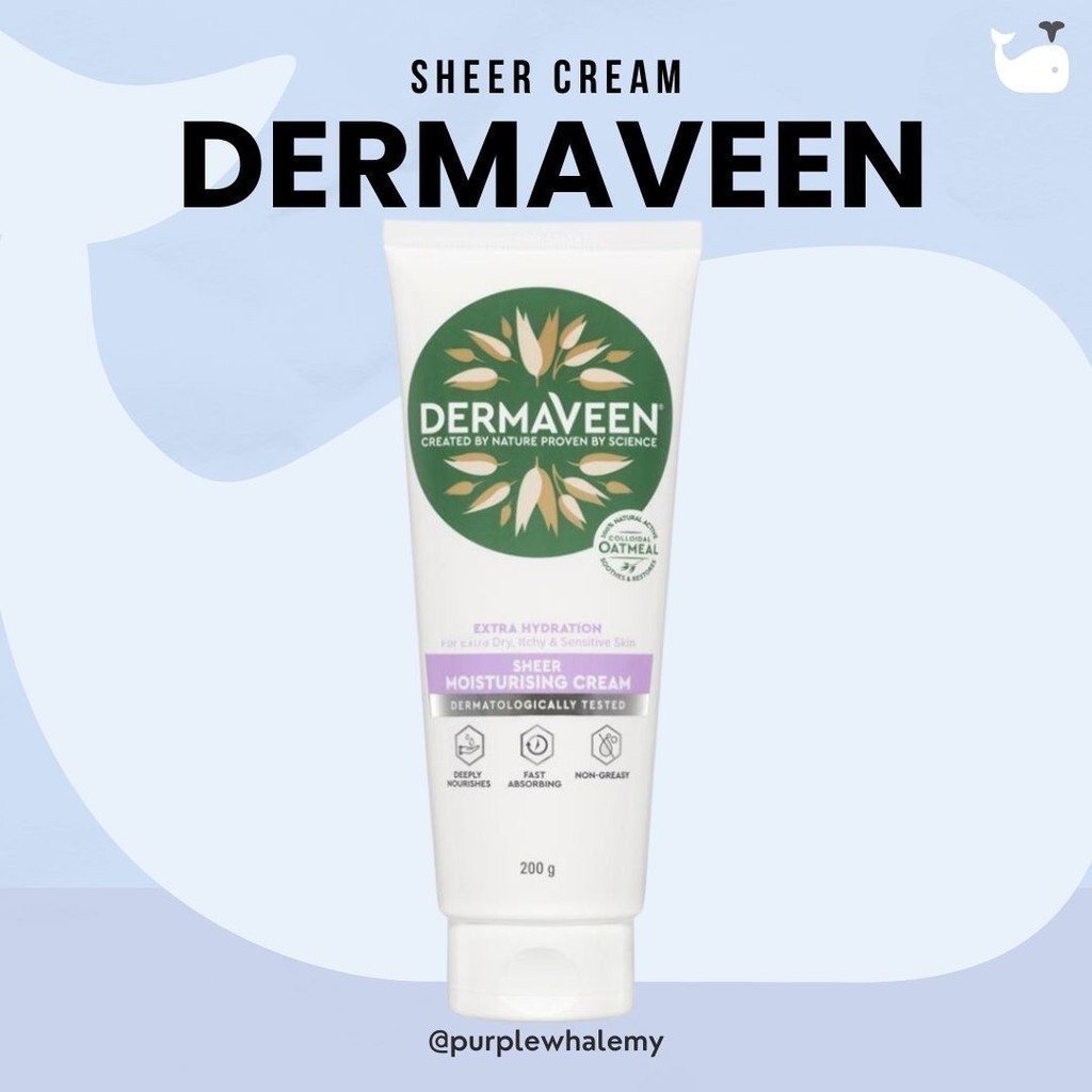 DermaVeen Extra Hydration Sheer Moisturising Cream 200g | Shopee Malaysia