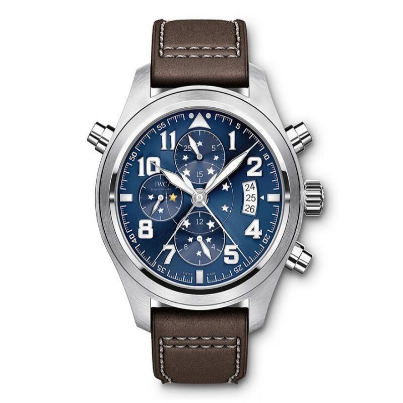 Full Set Pilot Series Chronograph Automatic Mechanical Blue-Faced Men's ...