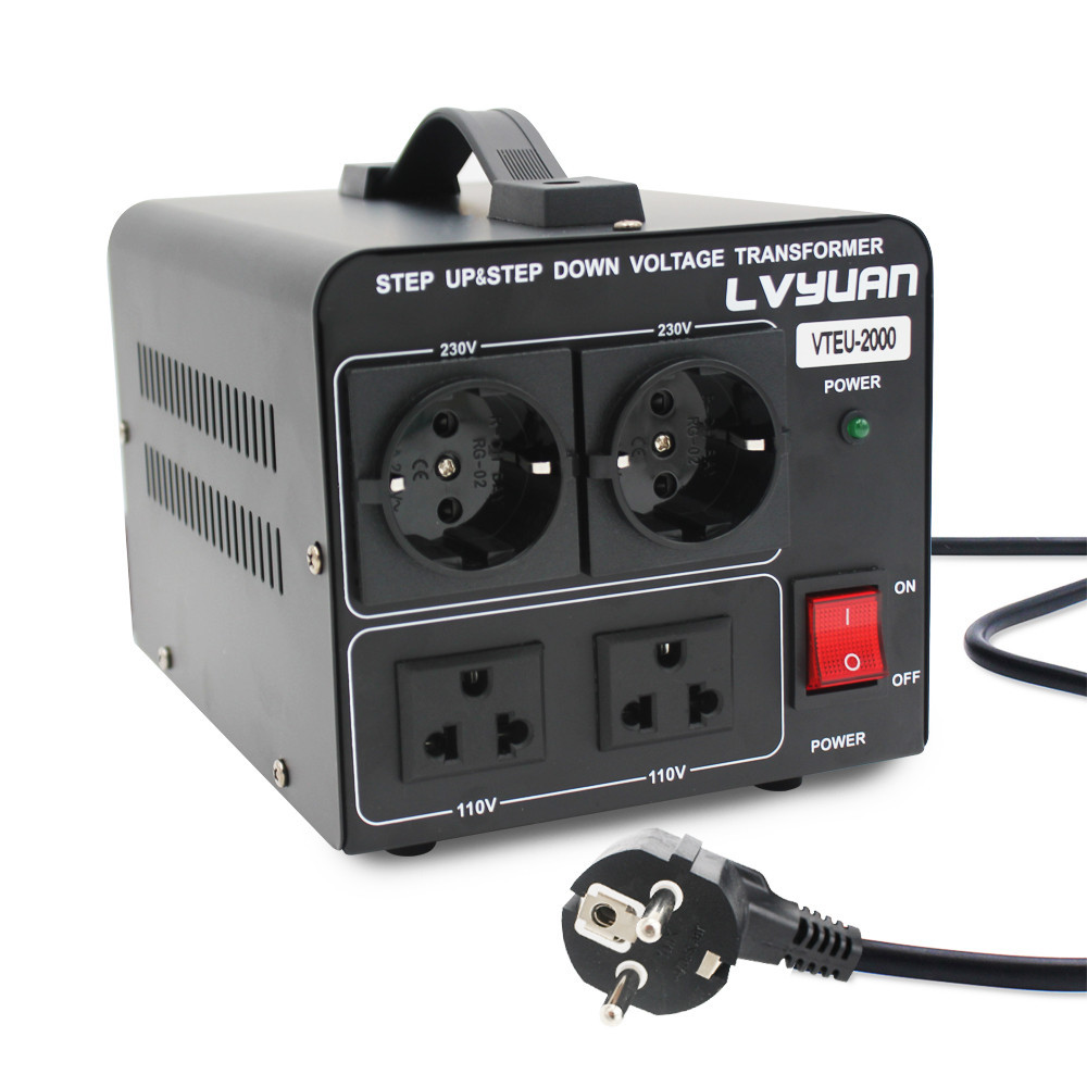 1500W/2000W Step Up & Step Down Voltage Transformer Small Household ...