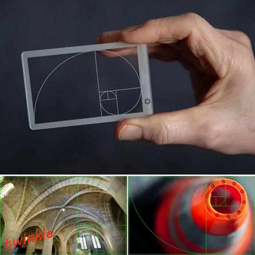 TWINKLE1 Viewfinder Ruler, Transparent Composition Golden Ratio Ruler ...