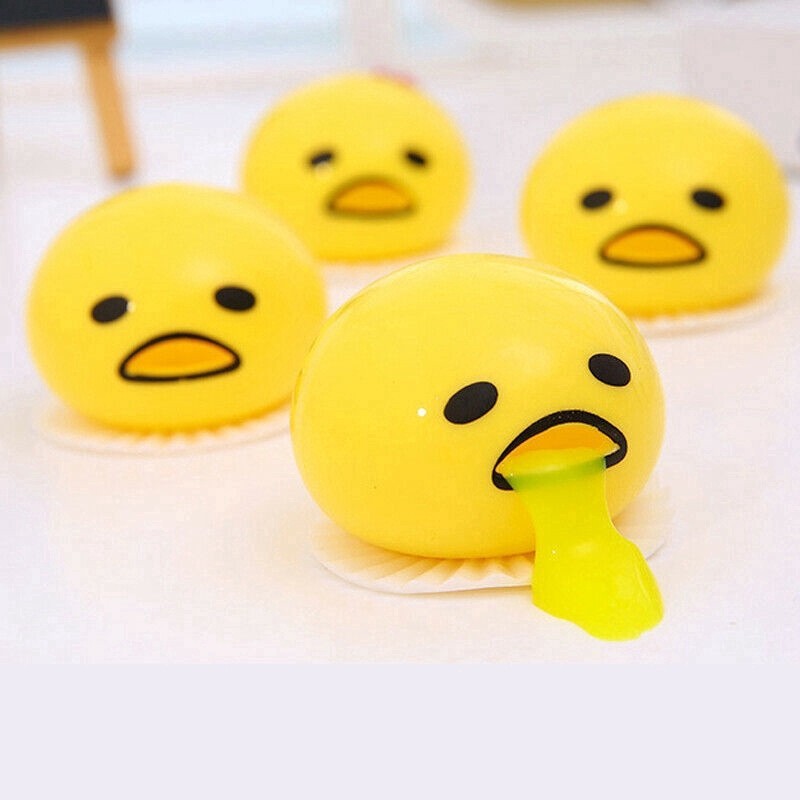 【Ready Stock】Vomiting Disgusting Egg Yolk Ball Toy Squishy Puking Egg ...