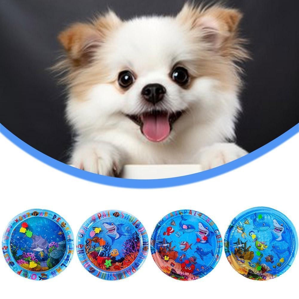 Inflatable Pet Pat Pad Water Sensory Play Mat Swimming Pet Ring Mat ...
