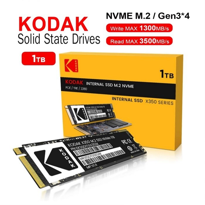 Kodak X350 SSD NVME M2 1TB Disk Hight Speed 3500MB Internal Solid ...