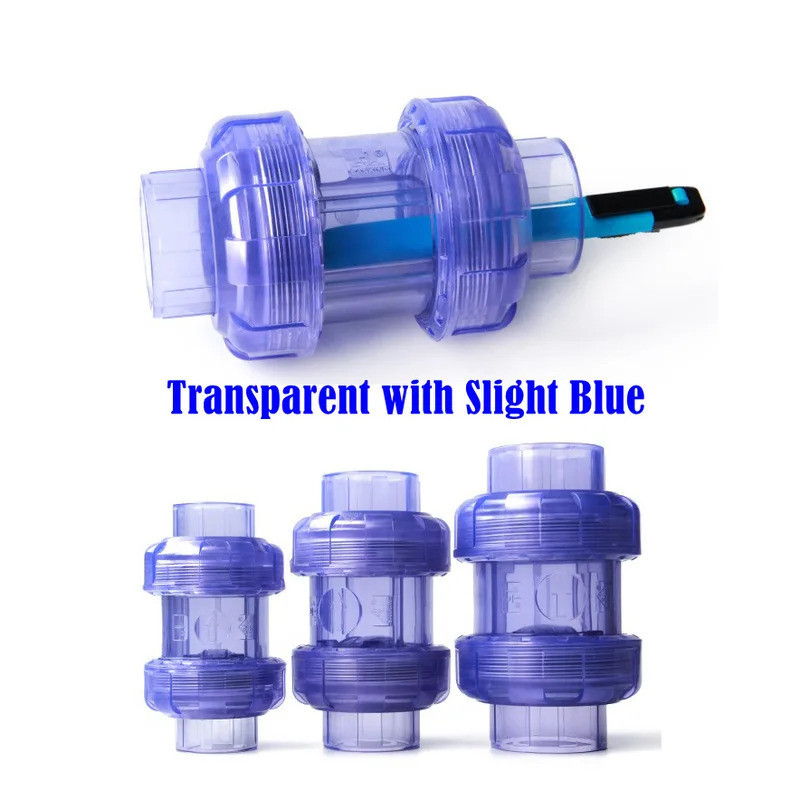 Transparent I.D.20mm-63mm PVC One Way Non Return Check Valve UPVC Pipe ...