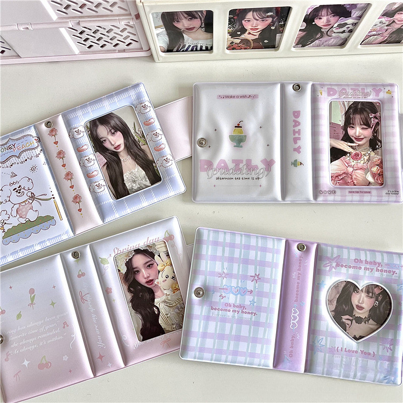 INS Minimalist 3 Inch Idol Small Card Organizer Card Case Album Card ...