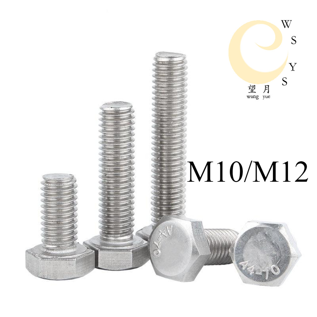 [wsys] Large Size Hexagon Screw 316 Stainless Steel Full Thread Bolt ...