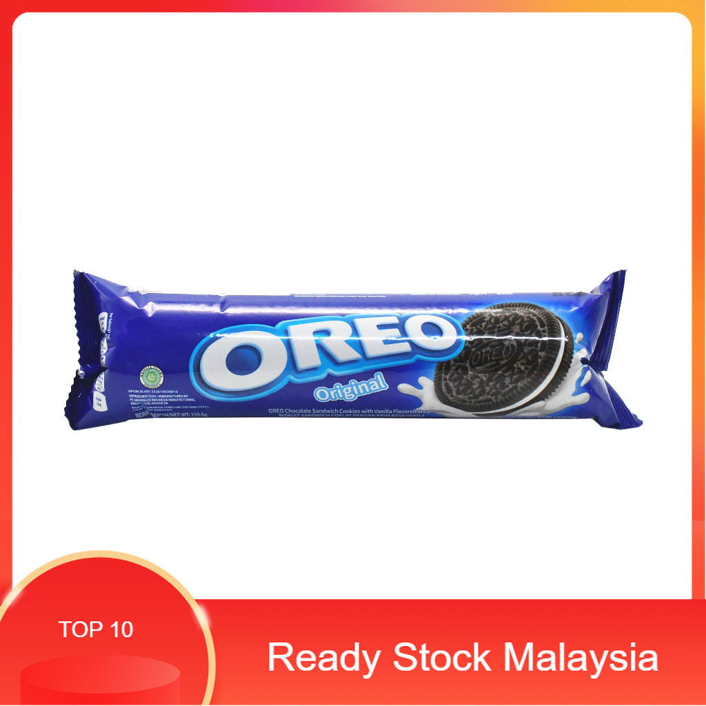 Oreo Chocolate Sandwich Cookies with Vanilla Cream (119.6g) | oreo ...