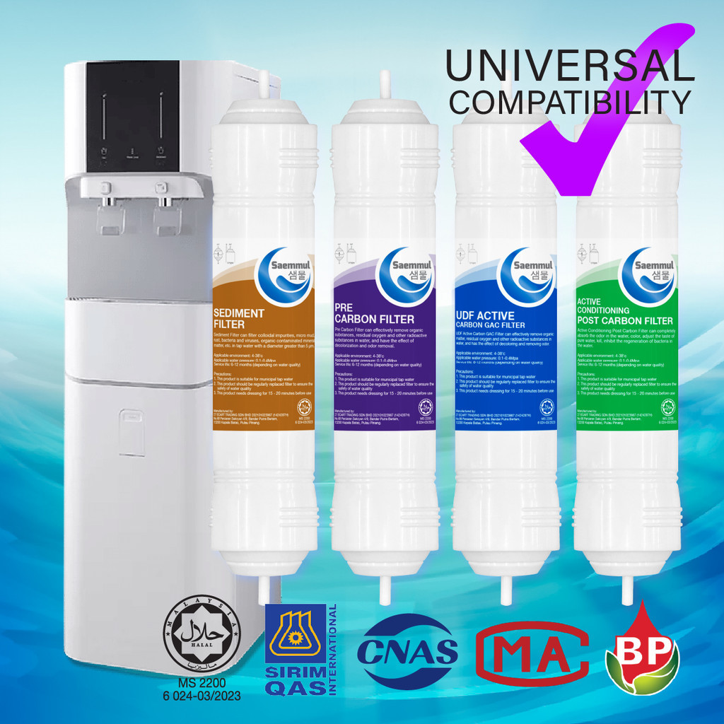 KOREA SAEMMUL 10” I TYPE SUPER MINERAL UNIVERSAL WATER FILTER CARTRIDGE ...