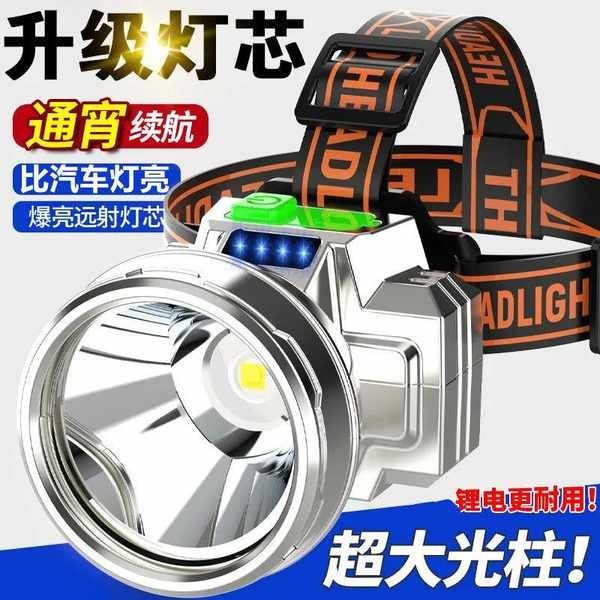 lampu suluh lampu raya Lampu depan LED, cahaya kuat, rasuk panjang, boleh dicas semula, kalis ...