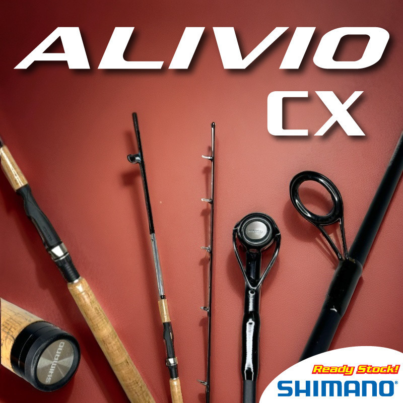 SHIMANO ALIVIO CX fishing ROD Baitcasting Spinning joran pancing UL M MH casting mcm catana ...