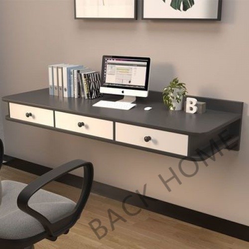 suspended computer desk home wall-mounted desktop desk legless dressing ...