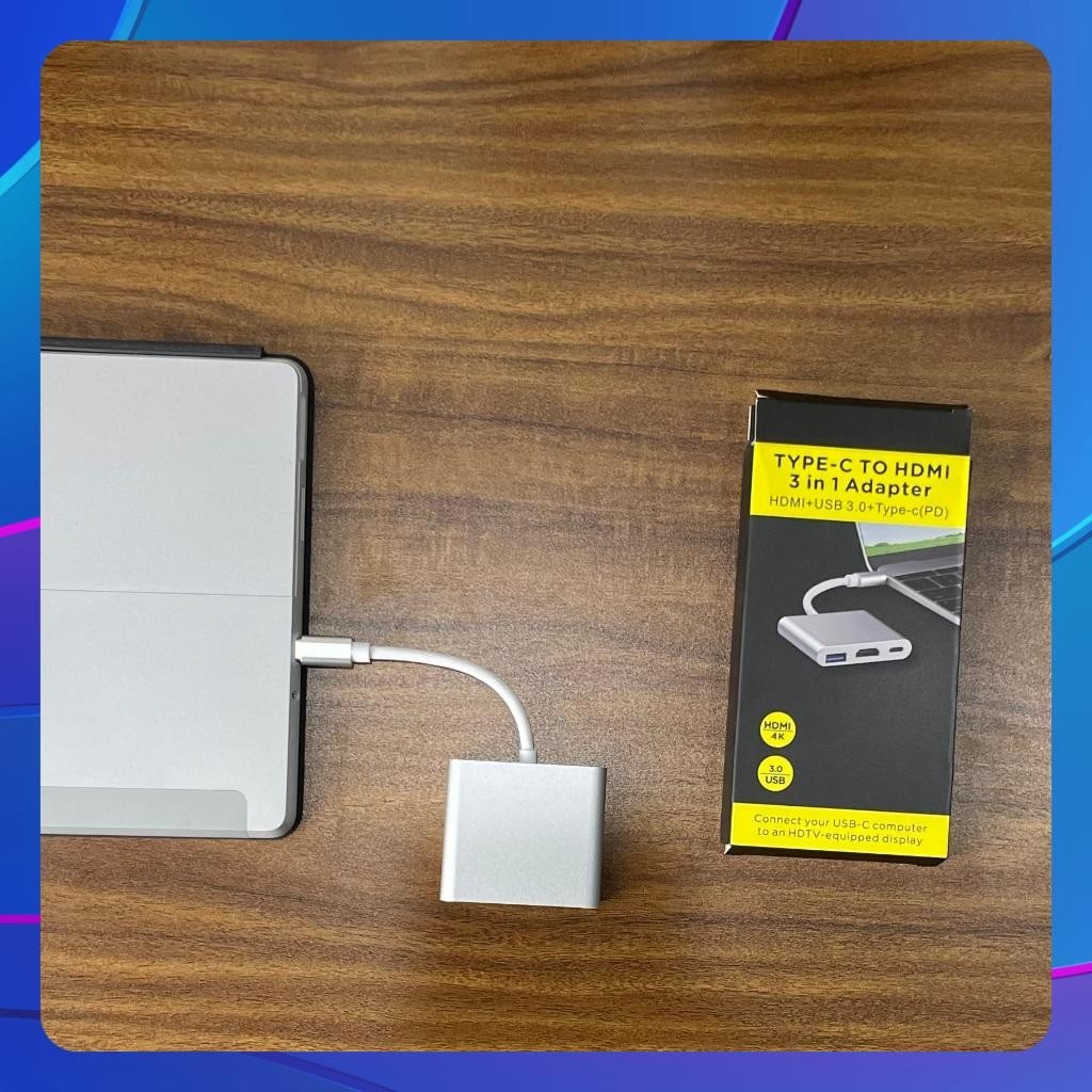 8 in 1 multi-function conversion Hub from TYPE C to USB 3.0,HDMI TYPE C. Supports SURFACE ...