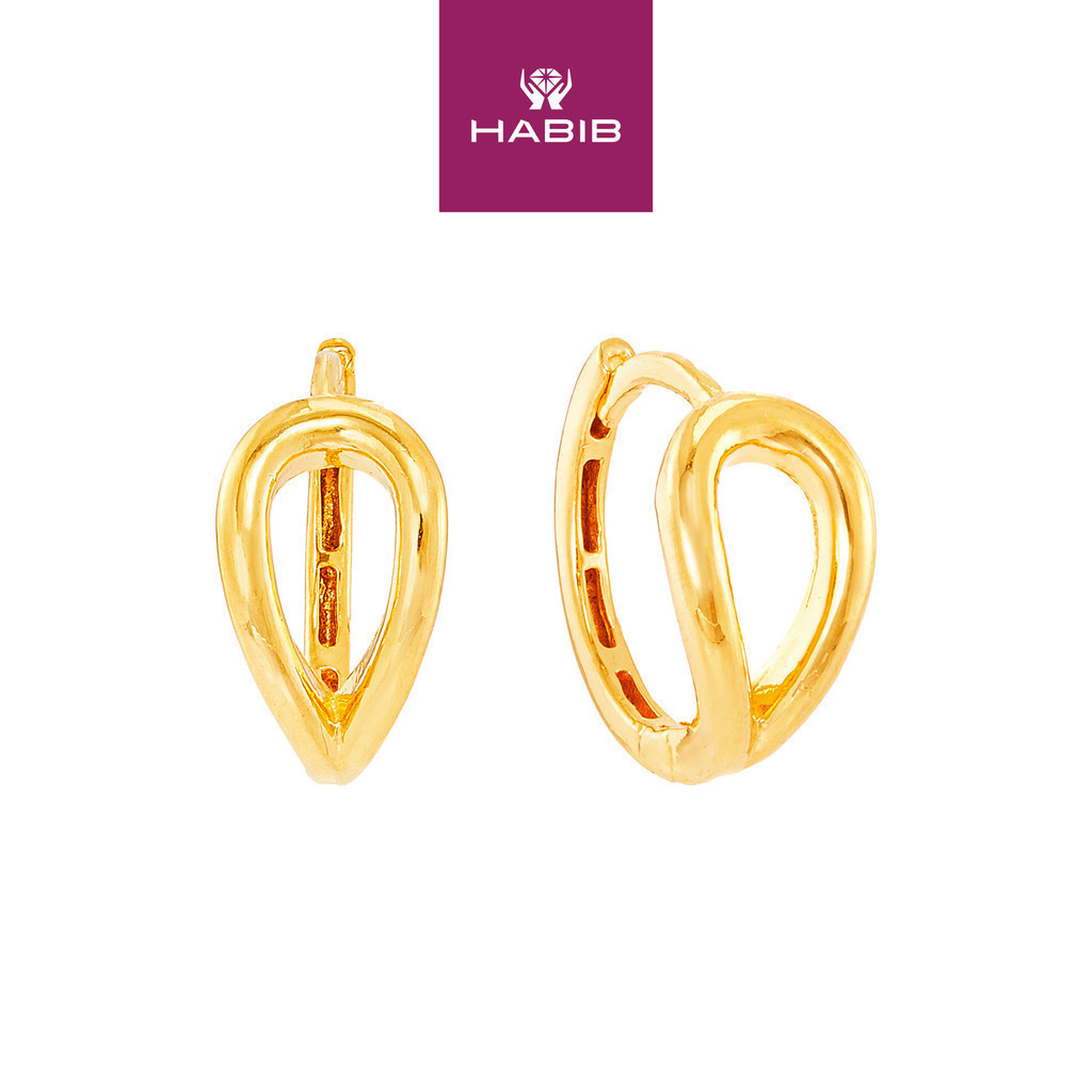HABIB 916/22K Yellow Gold Earrings ER17430624 | Shopee Malaysia