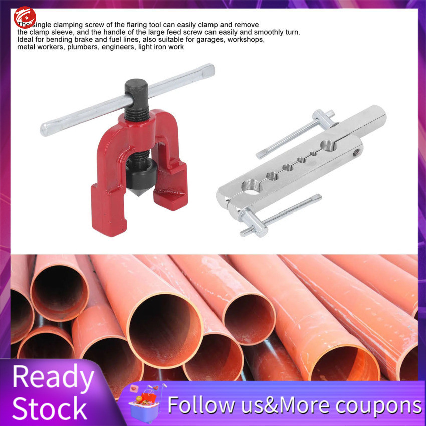 Copper Tube Pipe Flaring Tool Expander with Jig 3/16in 1/4in 5/16in 3 ...