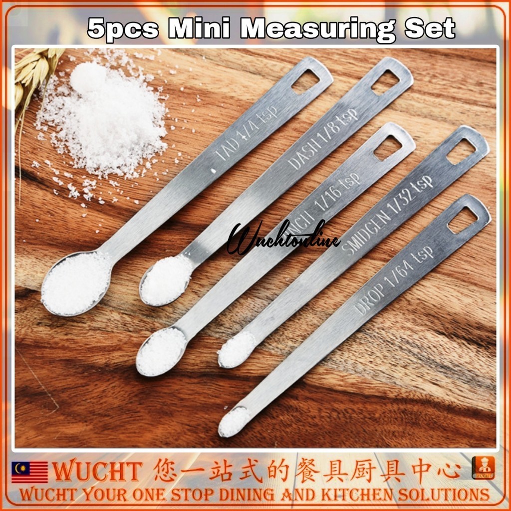 【WUCHT】5pcs Set Stainless Steel Mini Measuring Spoon Cooking Baking ...