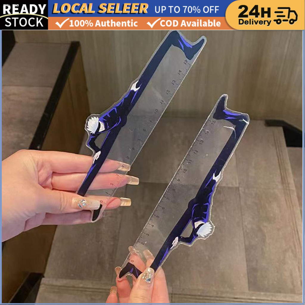 1PC Jujutsu Kaisen Popular Anime Character Satoru Gojo Ruler 15cm Clear ...