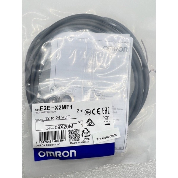 E2E-X2MF1 2M-OMRON-Inductive proximity sensor-Ø8 Non-Flush 2mm Sn PNP-NO 12-24VDC In Thailand ...