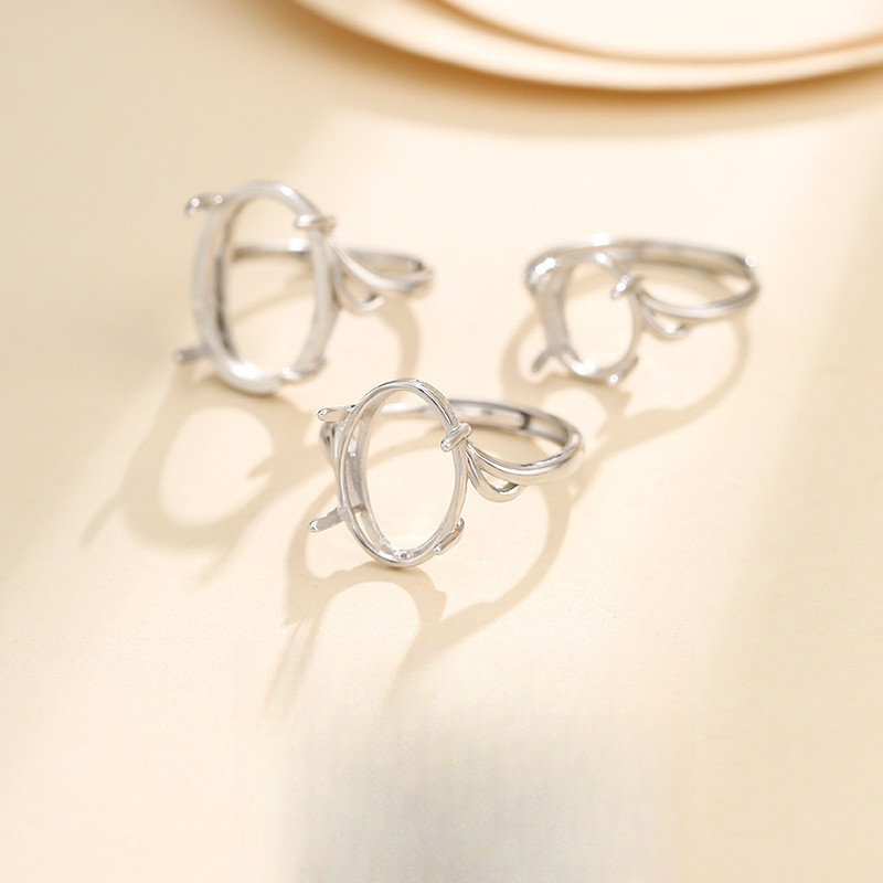 S925 Sterling Silver Material | 10 12 14 16 15 8 6 9 Men's and Women's Ring Frame Simple and ...