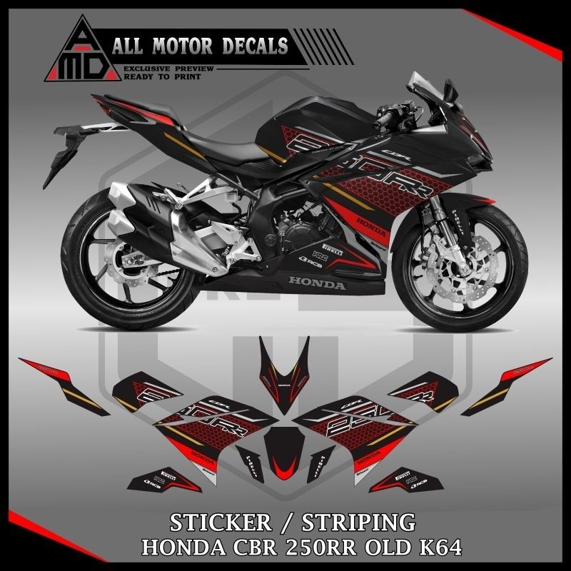 Cbr 250RR Old Livery Krt Sticker / Honda Cbr250rr K64 Striping / Old ...