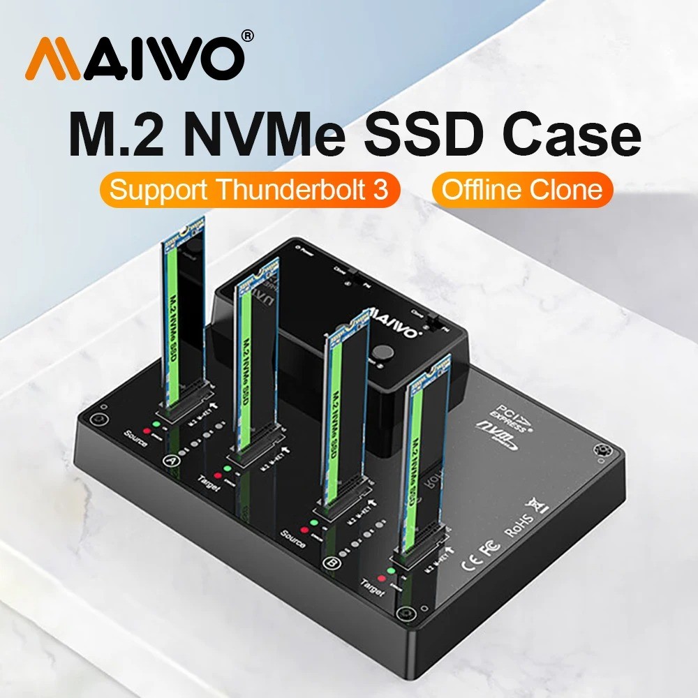 MAIWO M.2 Nvme SSD Box Copy Machine Type-C External Notebook Hard Drive ...