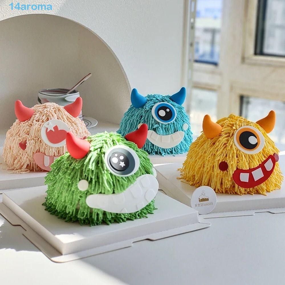 AROMA Halloween Cake Topper, DIY Cute Cupcake Toppers, Party Supplies ...