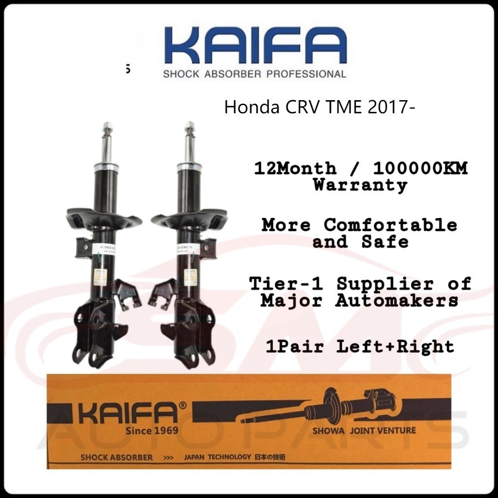 Kaifa Shock Absorber Set - Honda CRV TME 2017- ( 1Pair Left+Right ) Front / Rear CR-V | Shopee ...