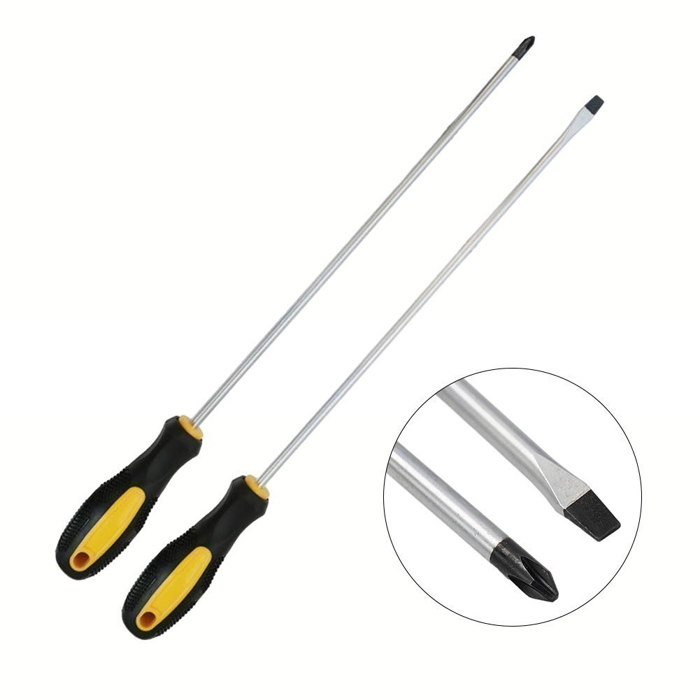 12 Inch Long Screwdriver with Rubber Handle Magnetic Head Effortless ...