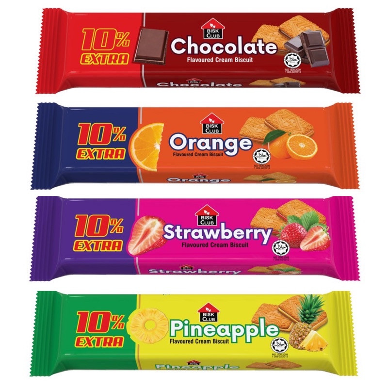 Bisk Club Flavoured Cream Biscuit 90 Grams | Shopee Malaysia