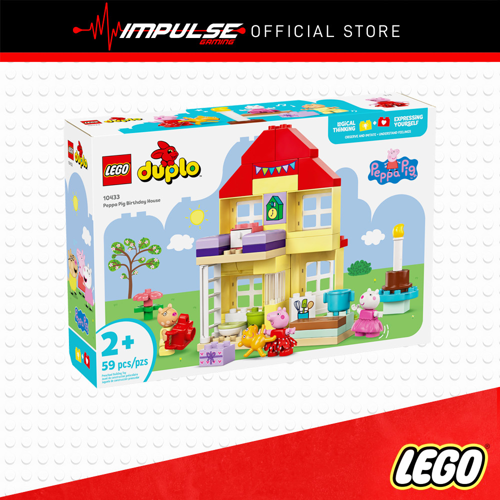 LEGO 10433 DUPLO IP 2 2024 Pink Peppa Pig Birthday House | Shopee Malaysia
