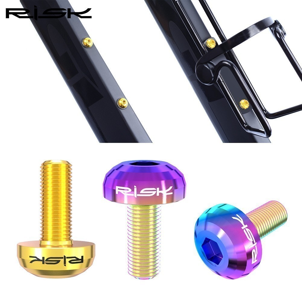 M5x12mm Titanium Bicycle Water Bottle Cage Bolts for a Professional ...