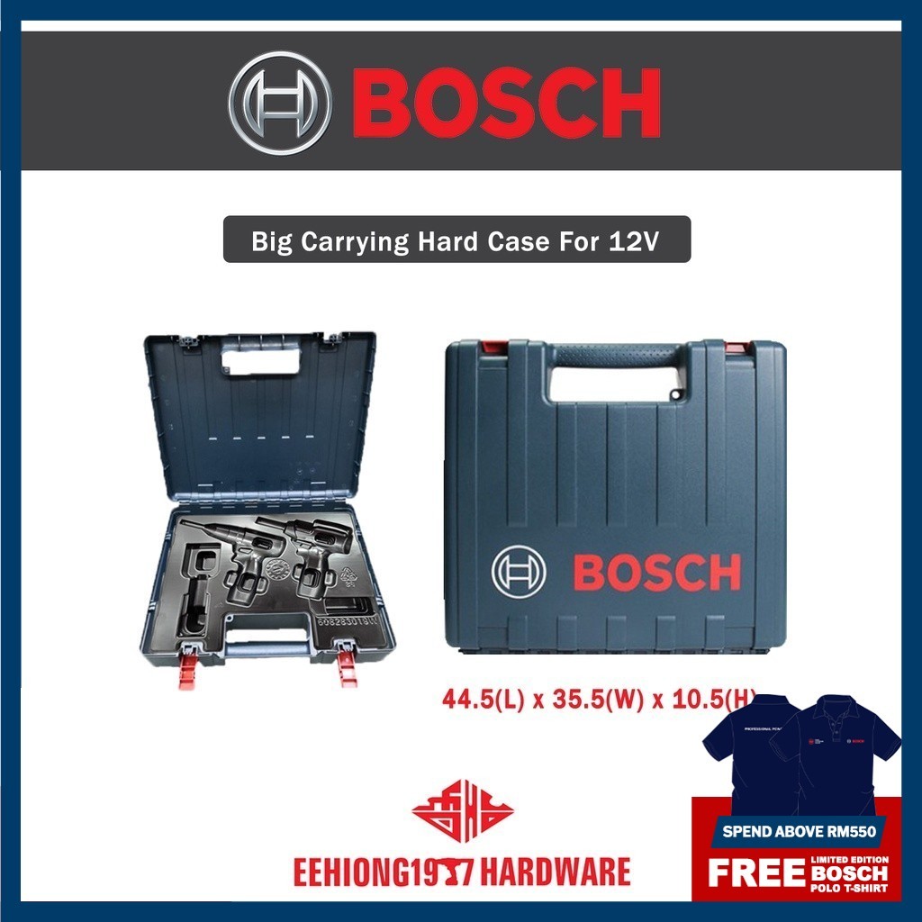 BOSCH Big Carrying Hard Case For 12V Drill & Driver Power Tool Box For ...