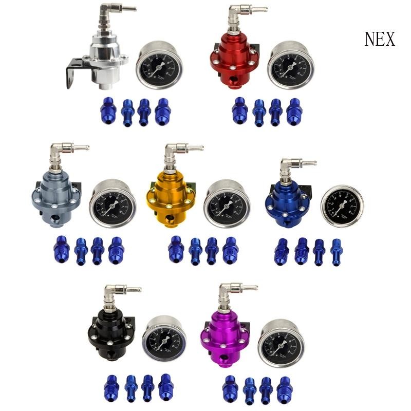 NEX Fuel Pressure Regulator With Gauge Flow Meter Regulator for RV ...