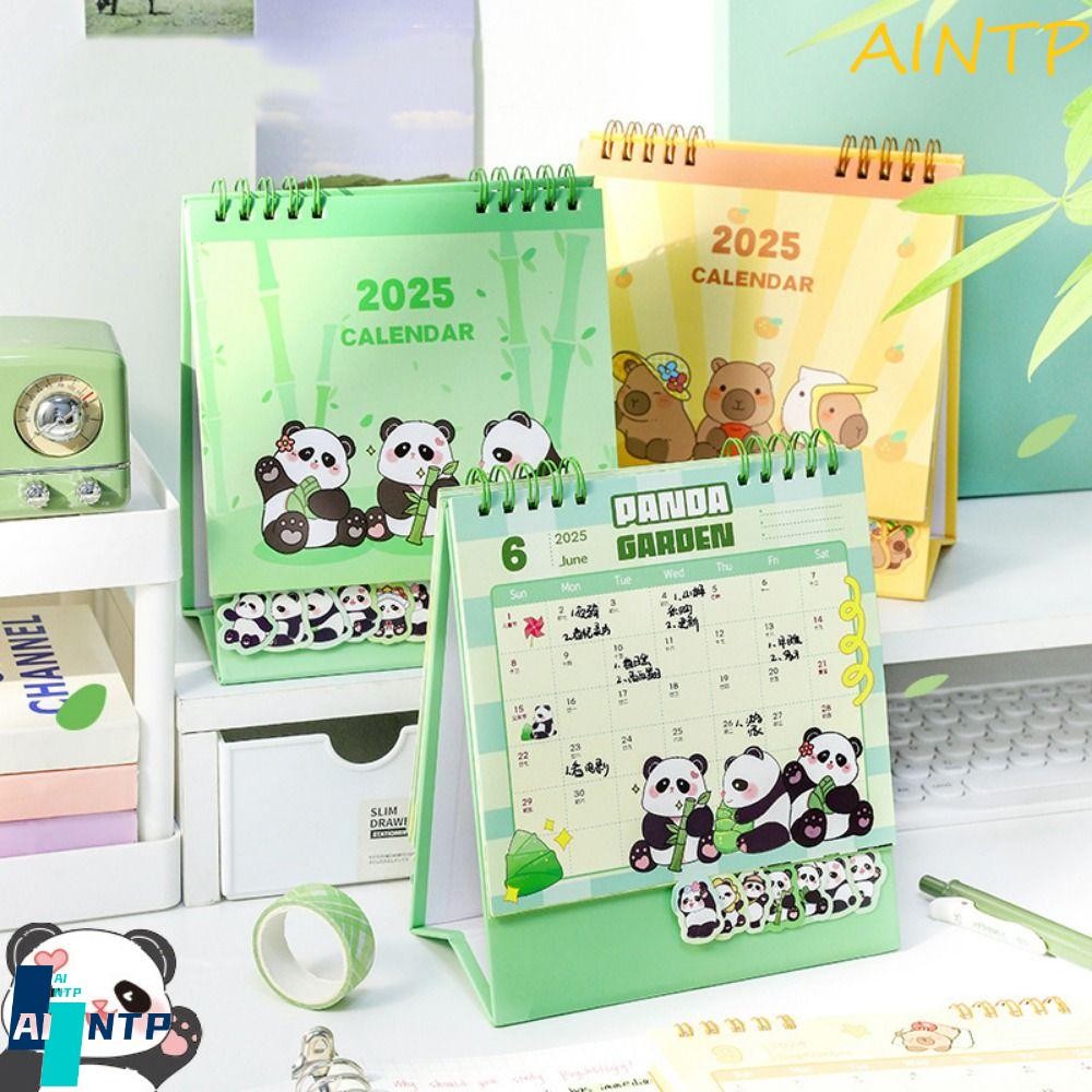AINTP Capybara Desk Calendar, Kalendar Organizing Panda Animal Calendar ...