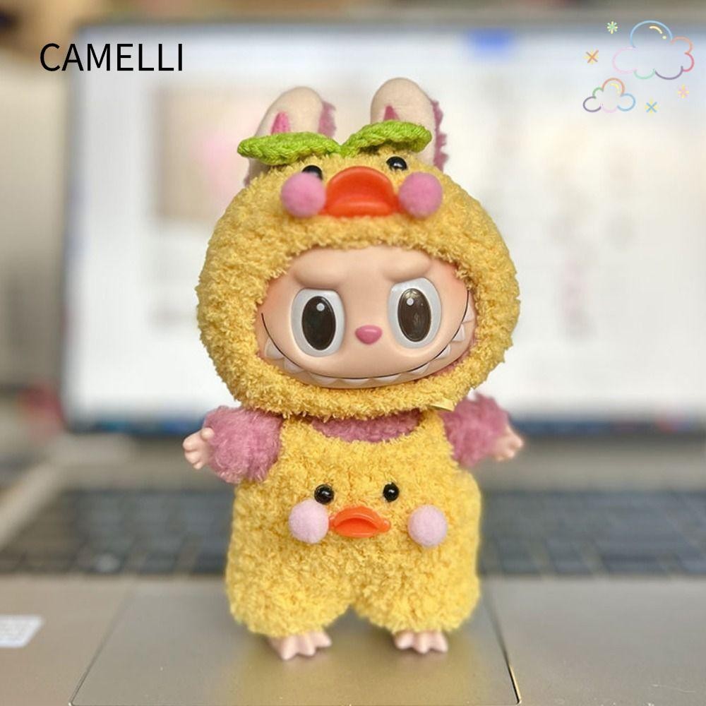 CAMELLI Labubu Doll Clothes, Only Little Yellow Duck Bubble Mart Plush ...