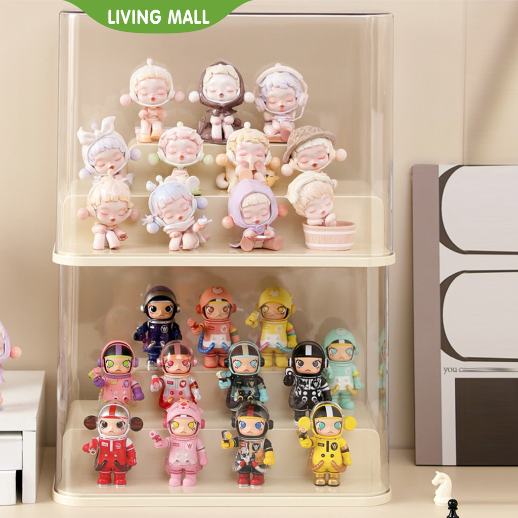 Living MALL Tiered Display Rack Labubu Action Figure Pop Mart C19 ...