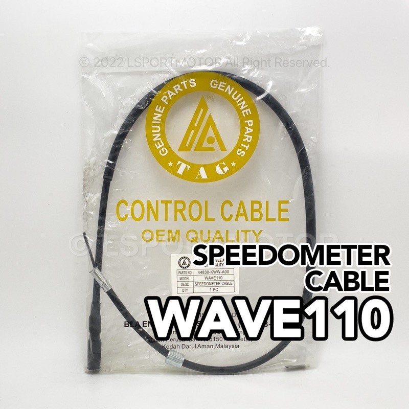 HONDA WAVE110 SPEEDOMETER CABLE 44830-KWW-A00 SPEEDO METER CABLE W110 ...