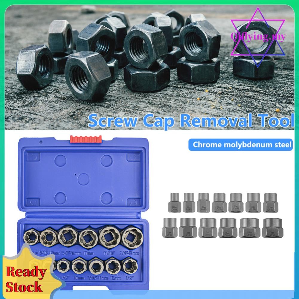 13 Pcs Impact Bolt & Nut Remover Set Nut Extractor Socket Bolt Nut ...