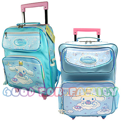 Children's Trolley Bag Backpack School Cinnemonroll Cinnamon Roll Blue ...